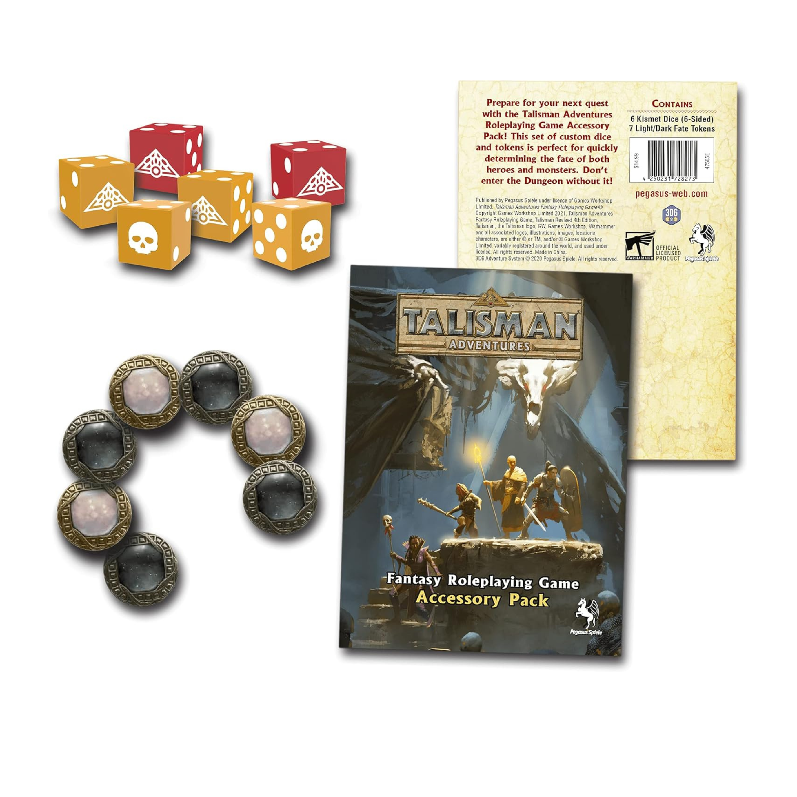 Talisman Adventures RPG Accessory Pack – Game Accessory Pack by Pegasu ...
